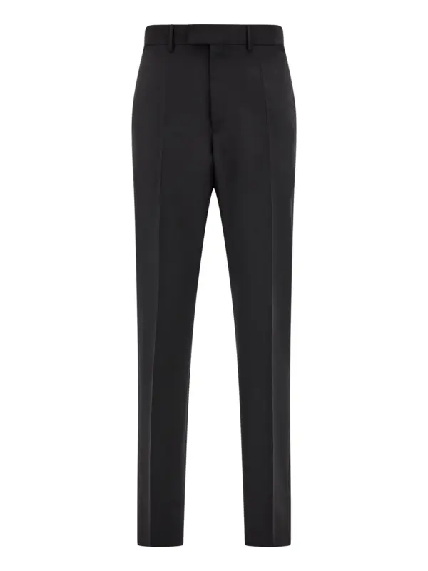 FERRAGAMO Cotton Canvas Trousers - Black