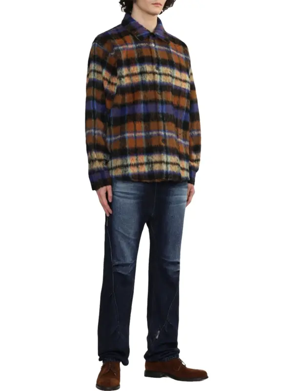 ADER ERROR Check-pattern Shirt - Brown