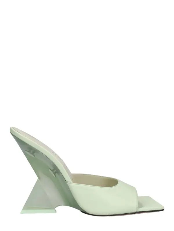 Attico Cheope 105 Leather Sandals - Green
