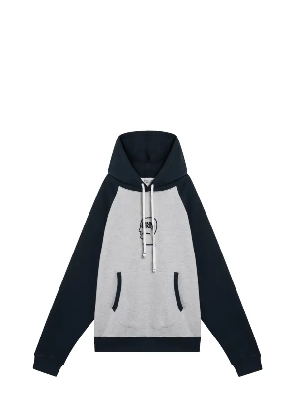 BRAIN DEAD Embroidered Logo Hoodie - Blue
