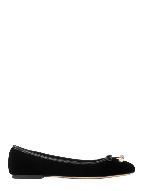 JIMMY CHOO Elme Ballet Flats - Black