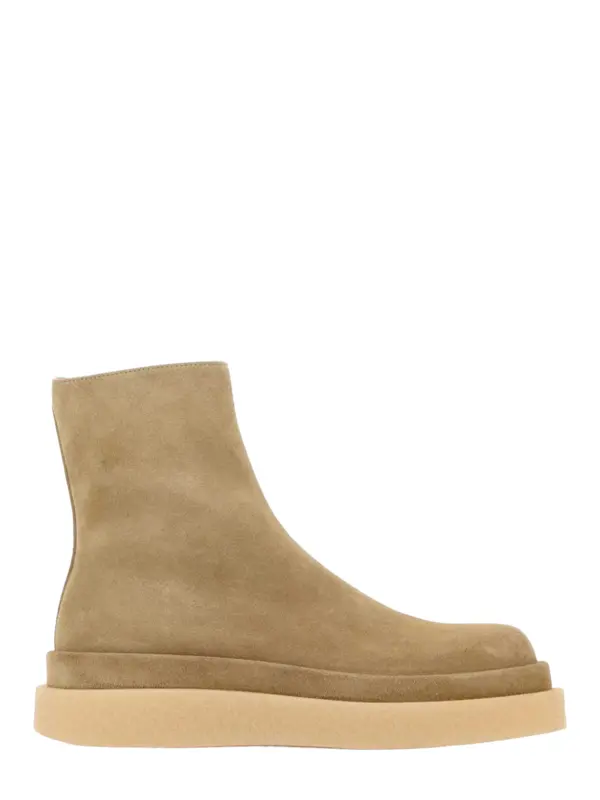 JIL SANDER Suede Ankle Boots - Neutrals