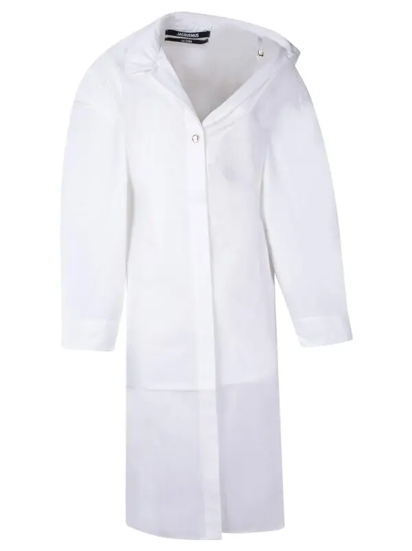 Jacquemus Long Chemise Dress - White