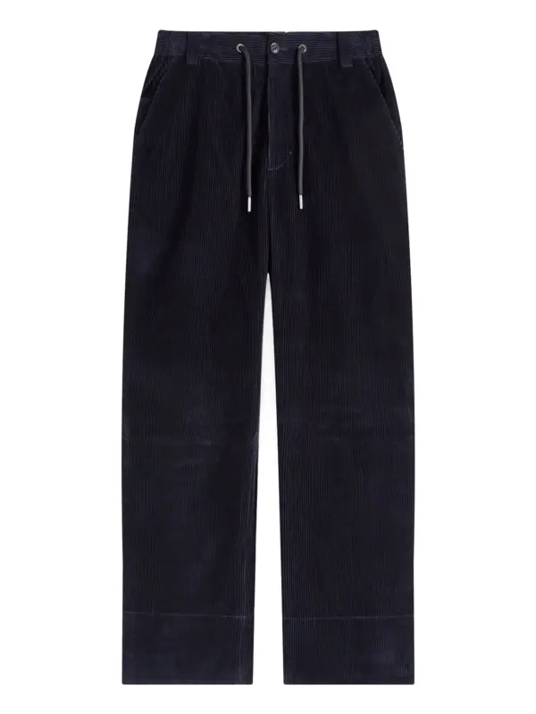 Moncler Corduroy Drawstring Trousers - Navy