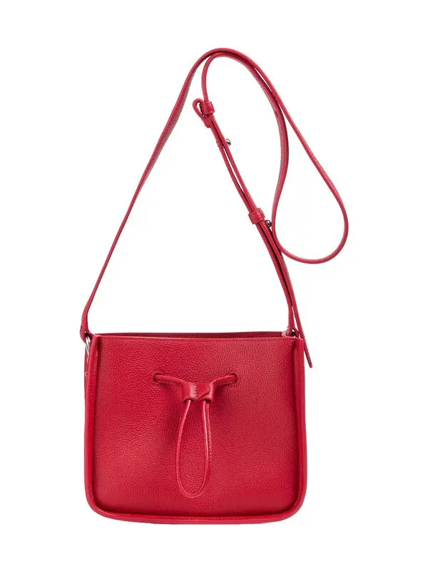 3.1 Phillip Lim Soleil Mini Pebbled-leather Bucket Bag - Red