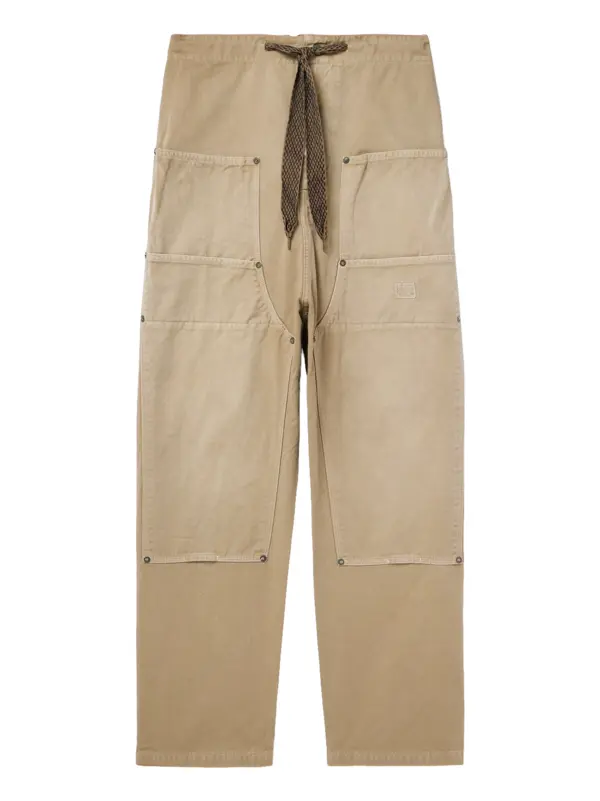 Kapital Katsuragi Wide-leg Cotton-twill Trousers - Neutrals