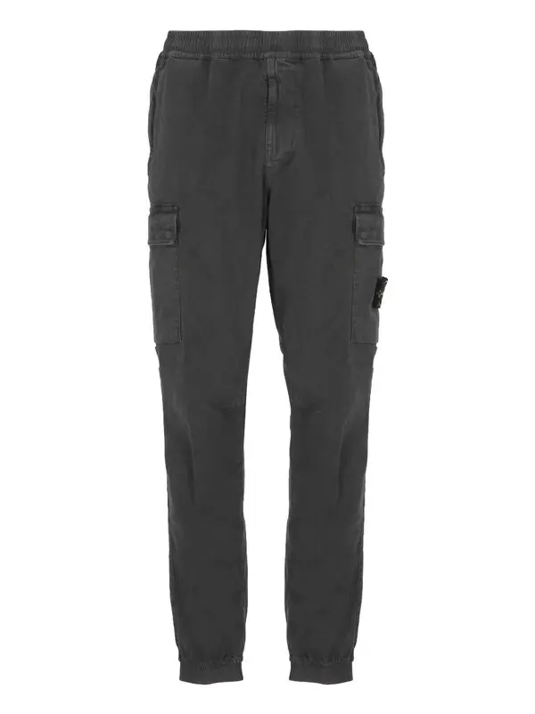 Stone Island Cotton Cargo Trousers - Grey