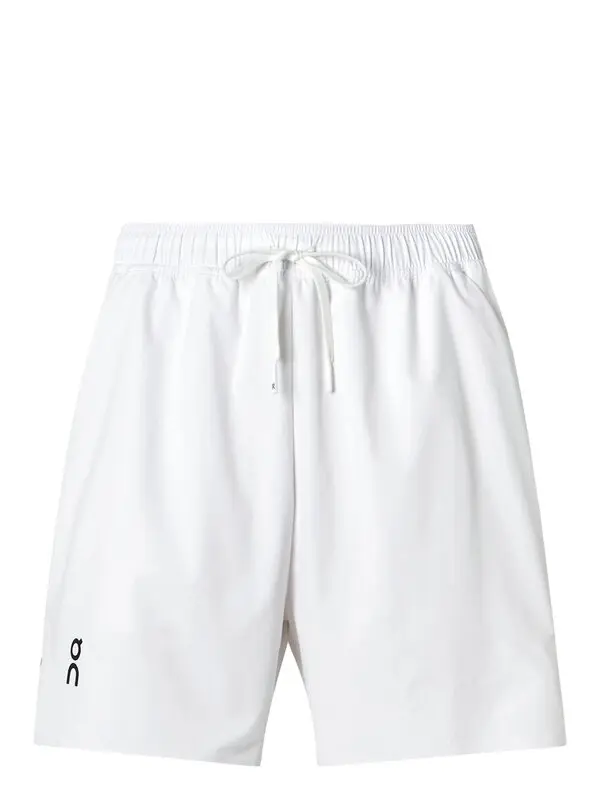 On Court Straight-leg Recycled-shell Tennis Shorts - White
