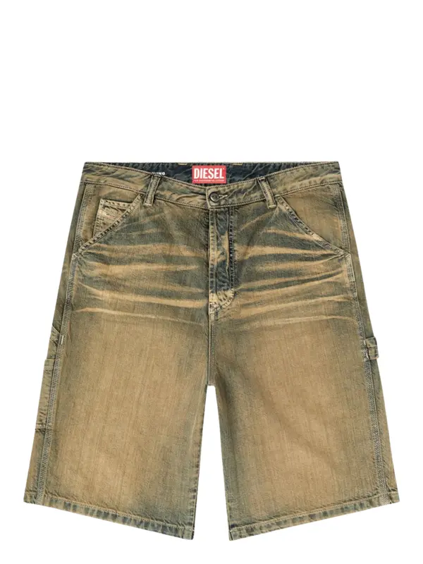 Diesel D-livery Denim Shorts - Yellow