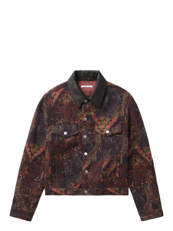 SUNFLOWER Abstract-pattern Denim Jacket - Blue