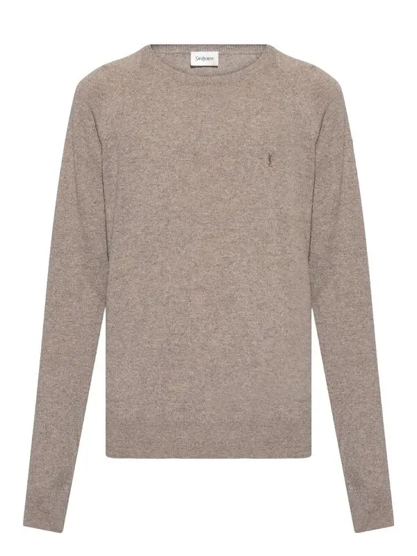 Saint Laurent Cashmere Crewneck Jumper - Dove Grey