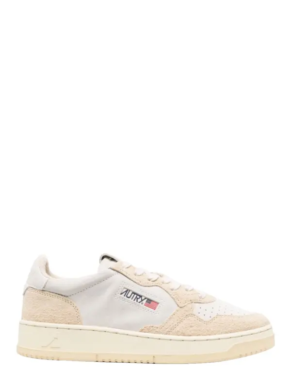 AUTRY Medalist Low Suede Sneakers - Beige