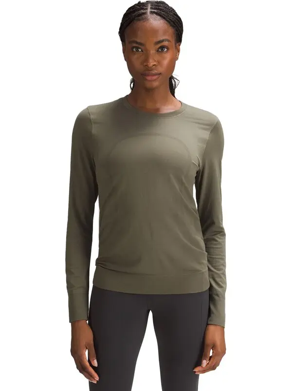 Lululemon Swiftly Relaxed Long-sleeve Shirt - Army Green