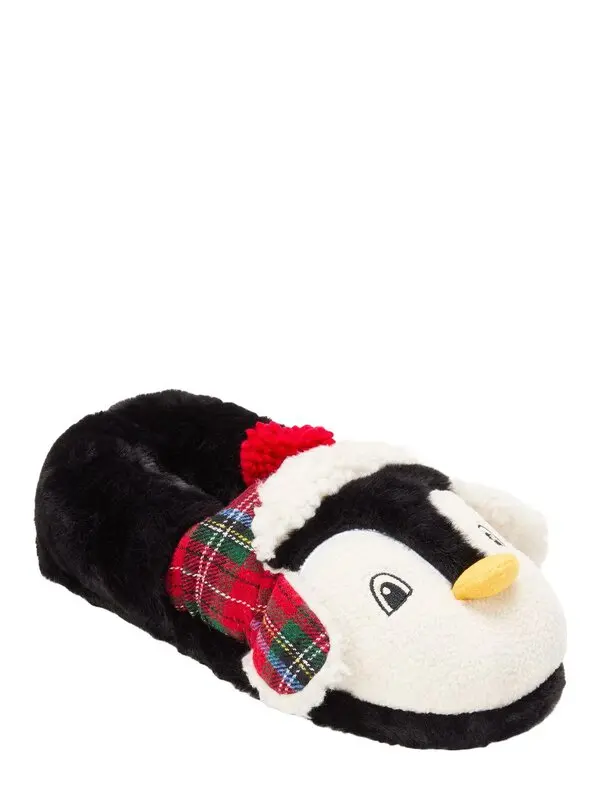 DEARFOAMS Animal Closed Back Slipper - Black