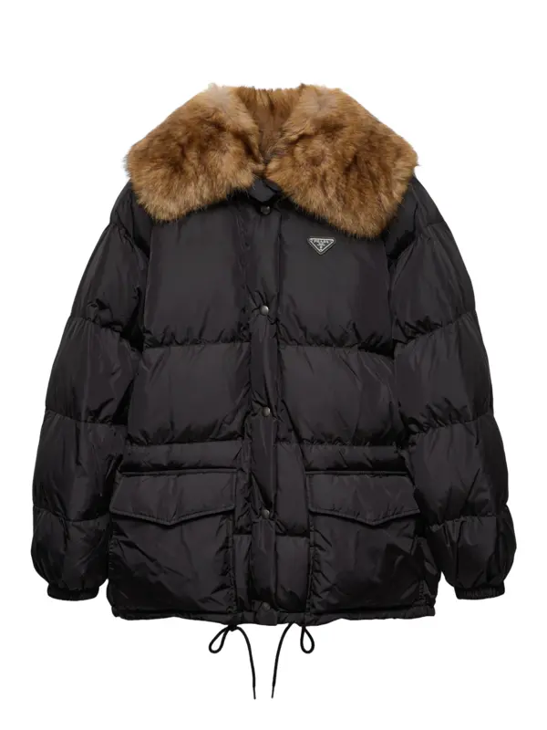 Prada Tech Canvas Down Jacket - Black