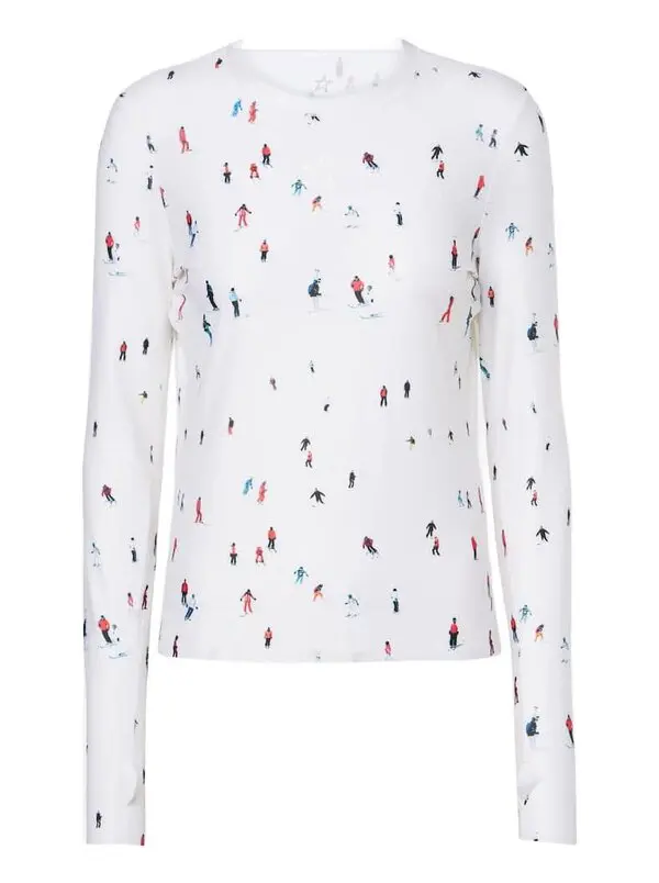 Perfect Moment Printed Technical Top - Multicoloured