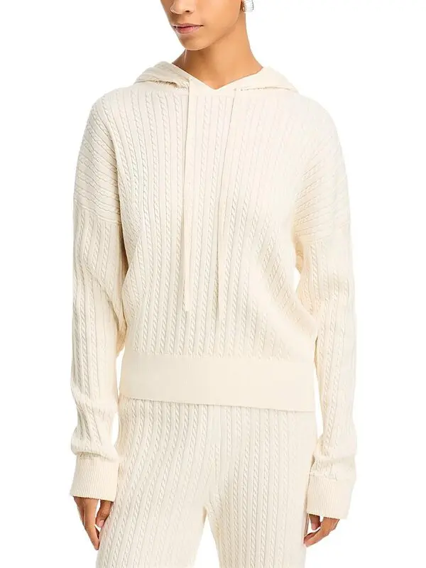 Simkhai Cable Knit Hoodie - Ivory