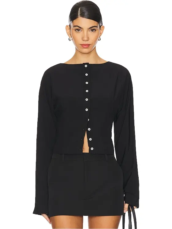 THE LINE BY K Zhade Top - Black