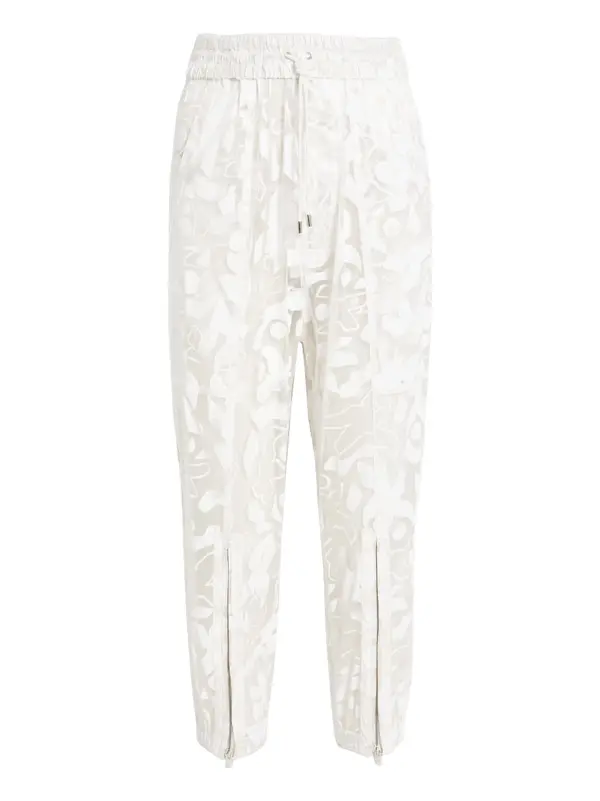 Isabel Marant Lahore Printed Organza Pants - White