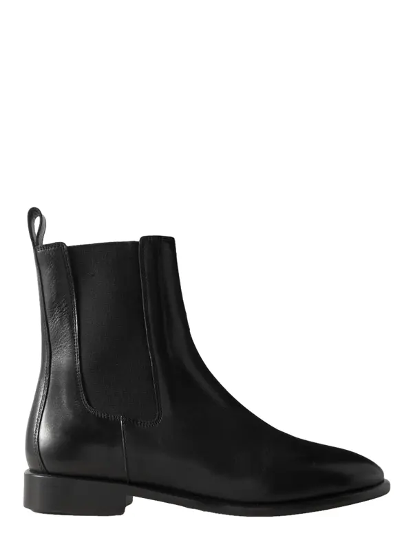 Isabel Marant Galna Leather Chelsea Boots - Black
