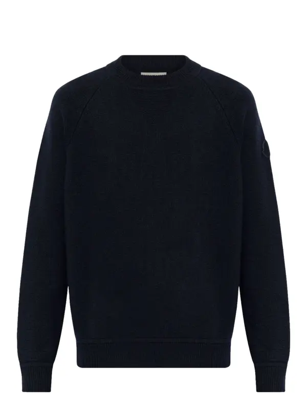 Moncler Logo-patch Jumper - Blue