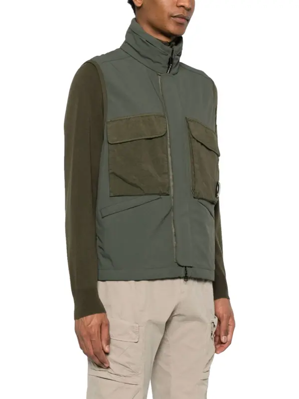 C.P. COMPANY Gd Shell Lens Vest - Green