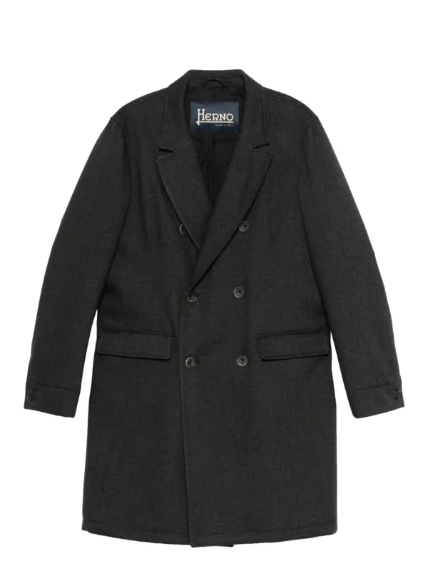 Herno Virgin Wool Coat - Grey