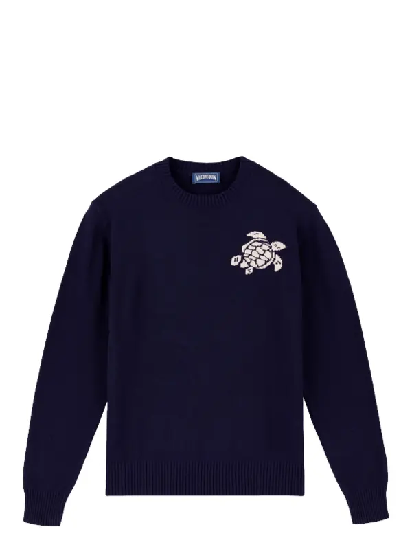 Vilebrequin Crewneck Cotton Cashmere Pullover - Blue