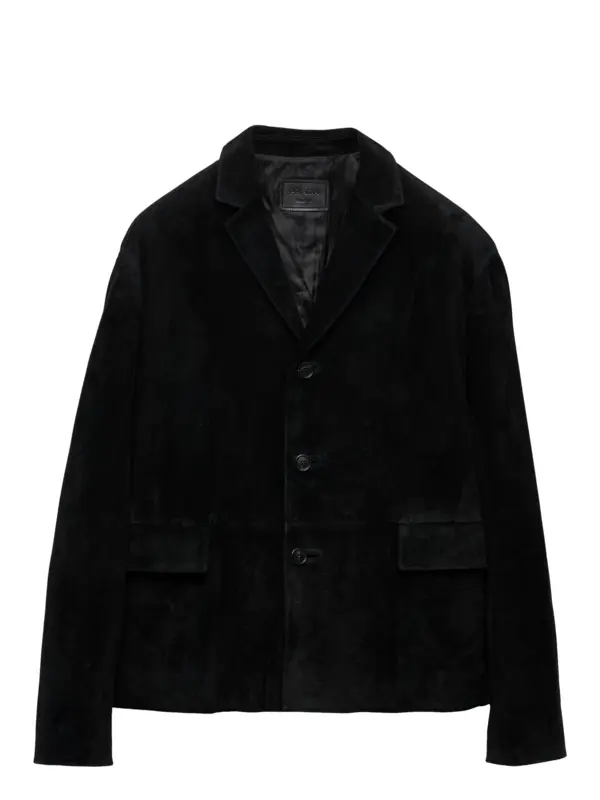 Prada Suede Calfskin Jacket - Black