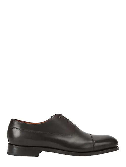 Kurt Geiger Sloane Oxford Leather Shoes - Dark Brown