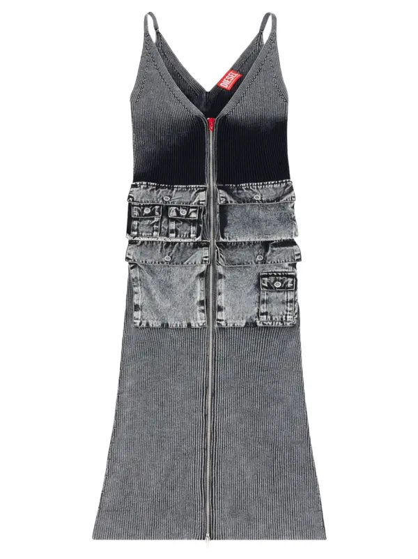 Diesel M-melti Midi Dress - Grey