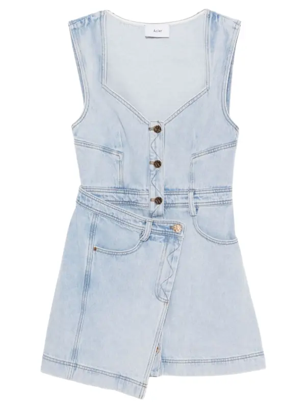 Acler Amesbury Denim Dress - Blue