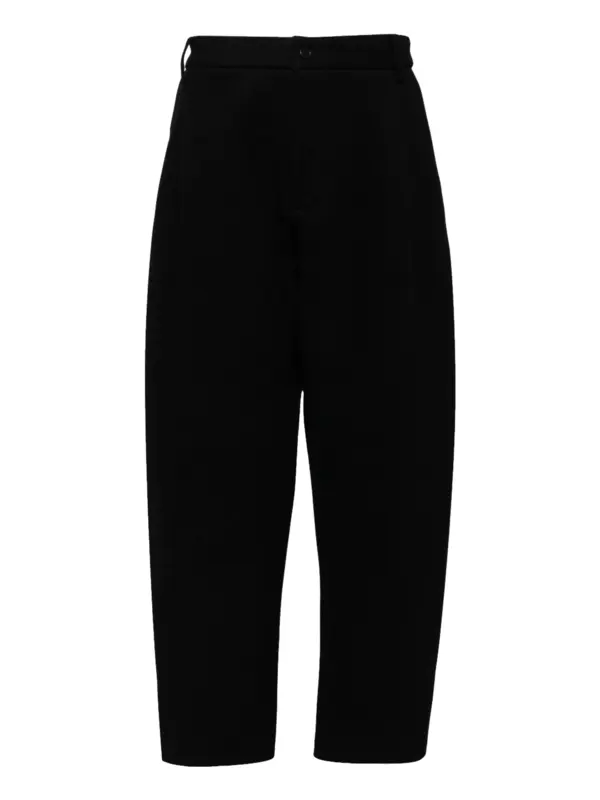 CROQUIS Pleated Tapered Trousers - Black
