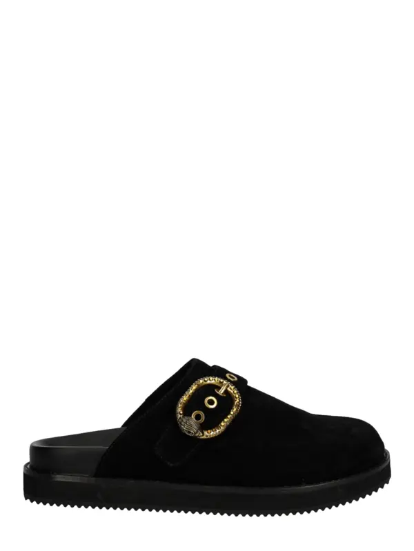 Kurt Geiger Buckled Mules - Black