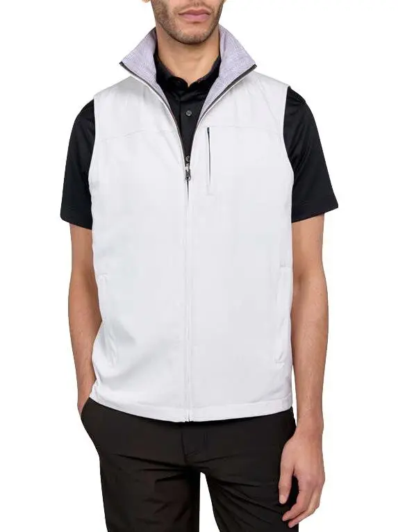 CON.STRUCT Regular Fit Wavy Print Reversible Performance Vest - Grey