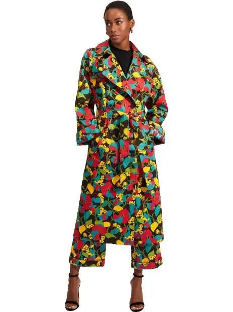 La DoubleJ Milano Trench Coat - Vines Brown