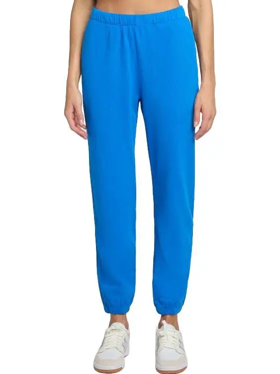 THE STANDARD STITCH High Rise Relaxed Fit Sweatpants - Cobalt