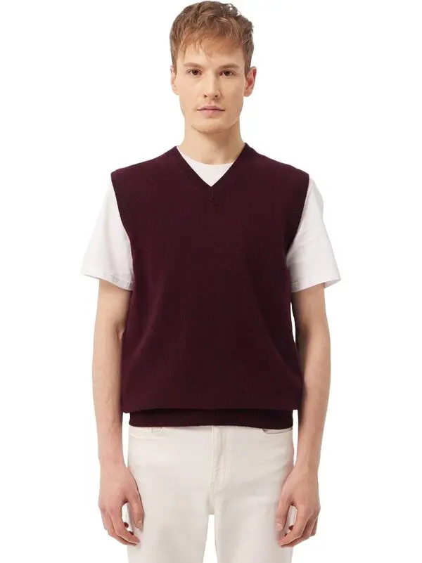 GOBI MONGOLIAN CASHMERE Cashmere Vest - Zinfandel