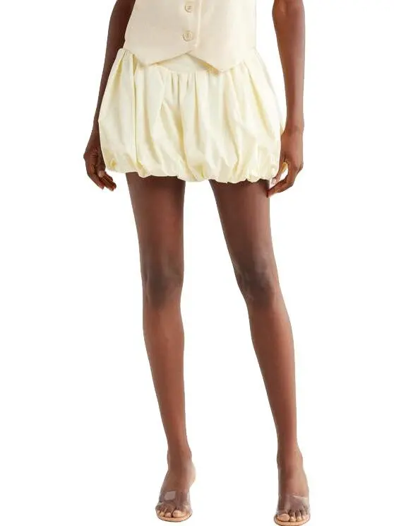 MISTRESS ROCKS Puff Ball Mini Skirt - Vanilla