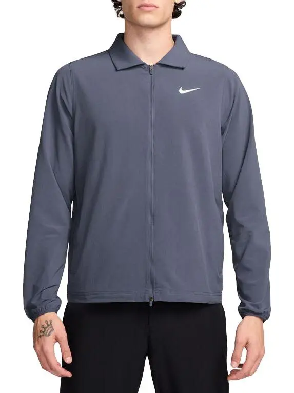 Nike Tour Water Repellent Full Zip Golf Jacket - Light Carbon/ White