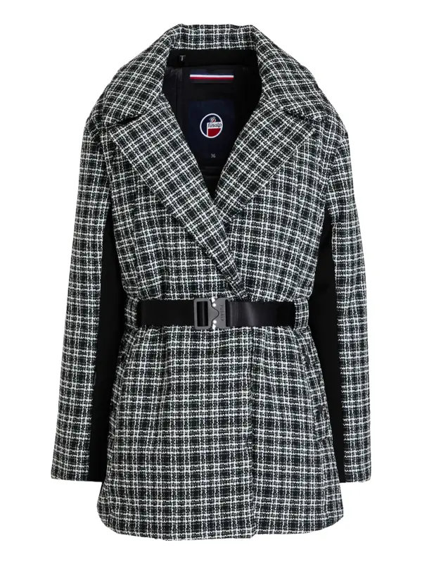 Fusalp Belted Tweed Jacket - Black