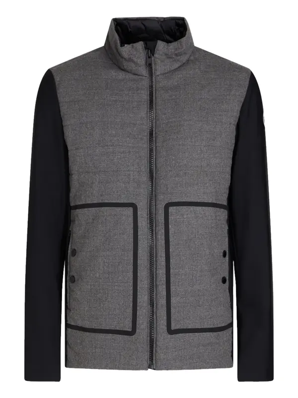 Fusalp Erwin Quilted Wool-blend Twill And Scuba Jacket - Dark Gray