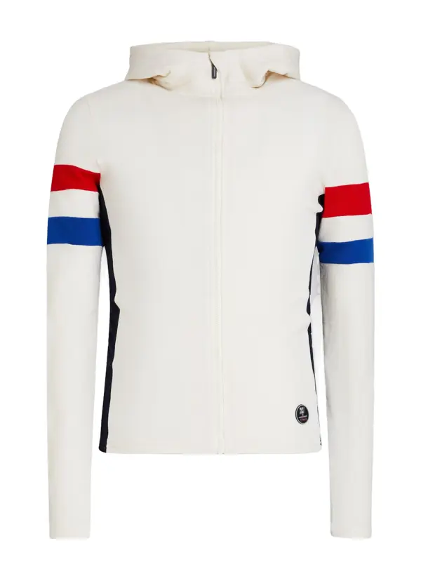 WE NORWEGIANS Merino Wool-blend Hooded Base Layer - Off-white