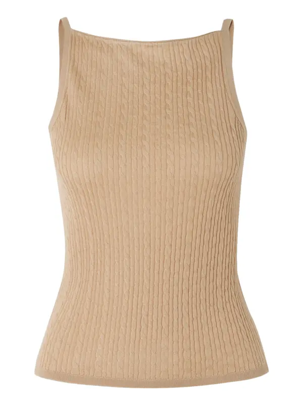 Loro Piana Rimella Cable-knit Top - Cream