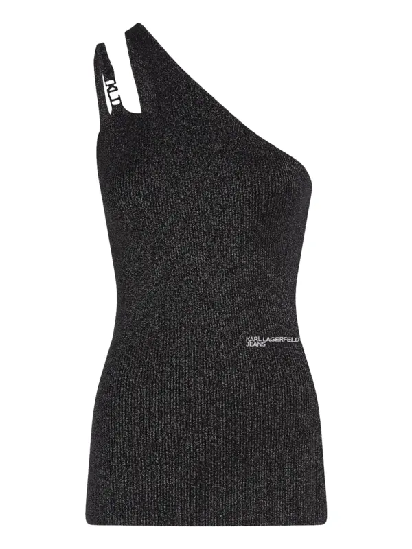 Karl Lagerfeld Logo-plaque Top - Black