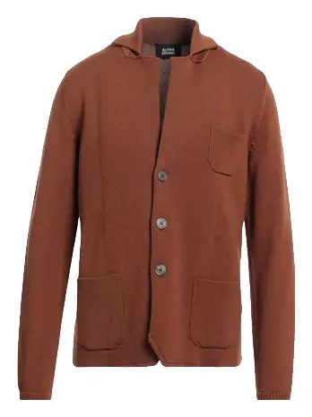 Alpha Studio Merino Wool Knit Cardigan - Beige