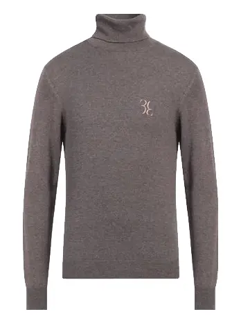 BILLIONAIRE Turtleneck Knit Top - Beige
