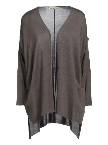 IESSE Virgin Wool Blend Cardigan - Brown