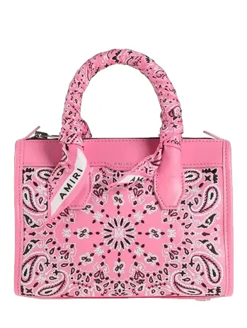 Amiri Bowler Bag With Paisley Print And Embroidery - Pink