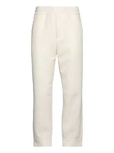Emporio Armani Flannel Casual Pants - White